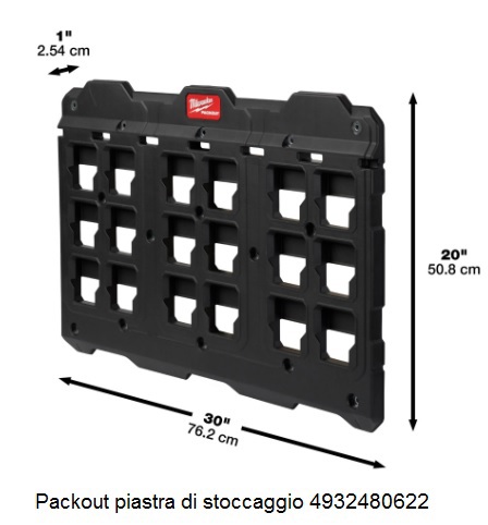 Packout™ sistema a parete starter kit - Milwaukee | Vanzo Centro Fer