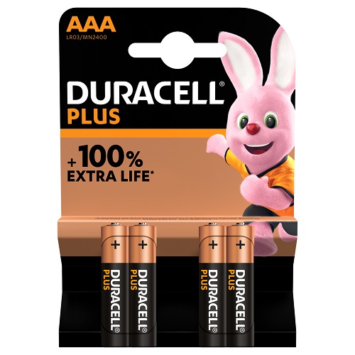 Batteria Duracell Plus AAA mini stilo - 1.5V | Vanzo Centro Fer