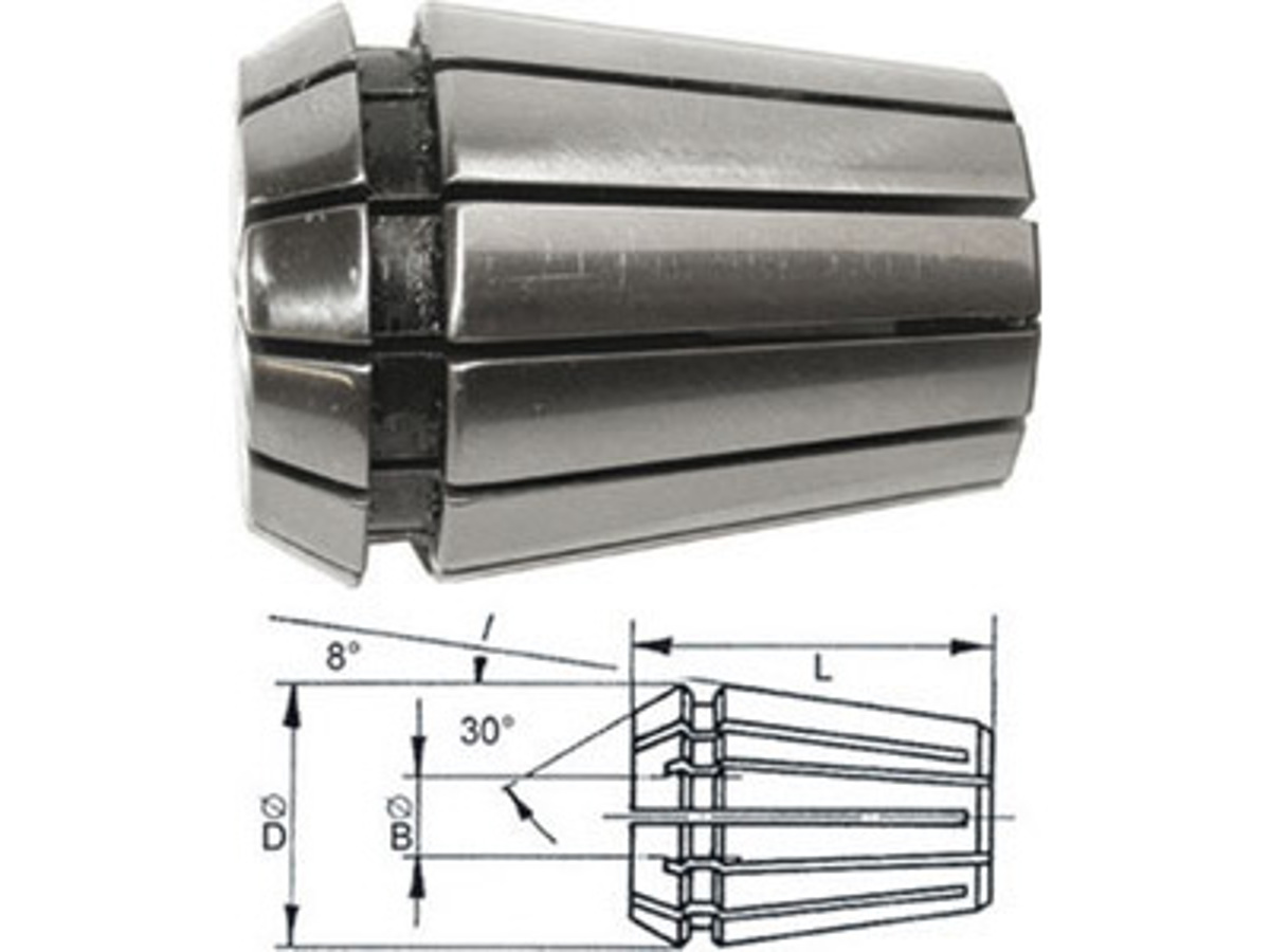 Pinze elastiche a grande escursione tipo er/esx a norma din 6499-b gr ...