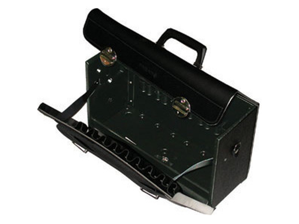 Borse portautensili tipo a valigetta con maniglia; in cuoio rinforzato ...