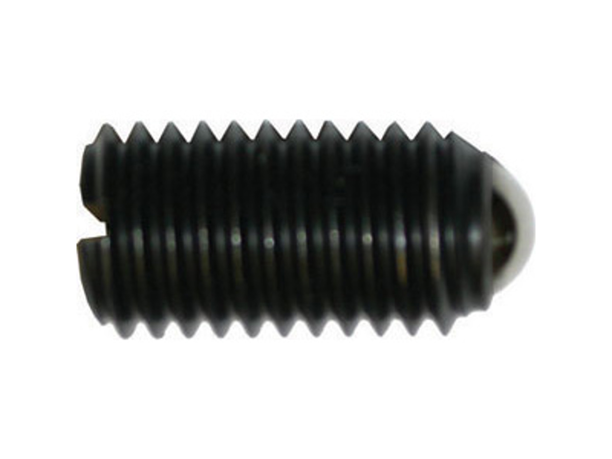 PRESSORI A MOLLA FILETTATI TIPO CON SFERA E INTAGLIO A GIRAVITE, SPINTA ...