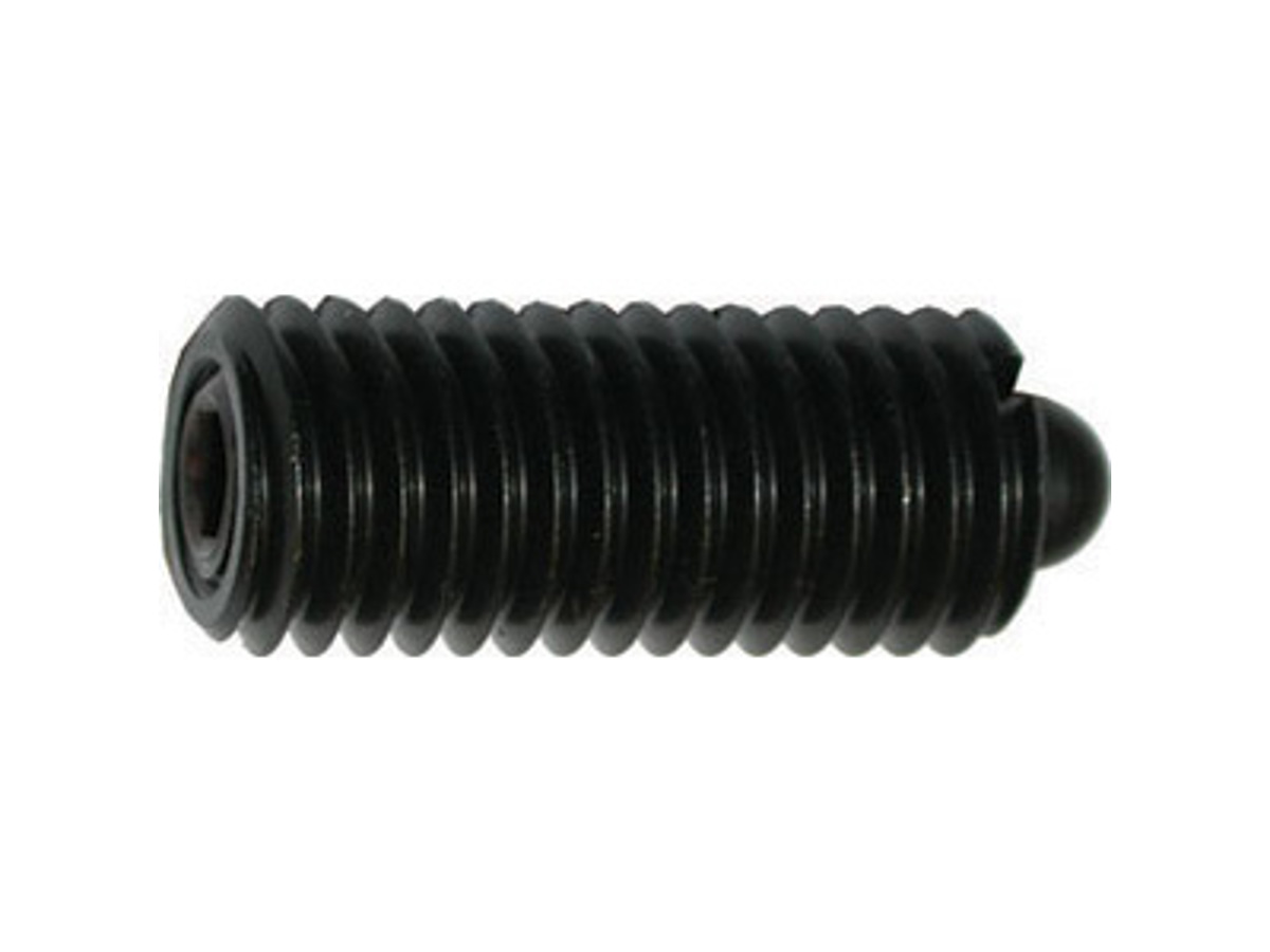 PRESSORI A MOLLA FILETTATI CON PUNTALE A TESTA TONDA | Vanzo Centro Fer