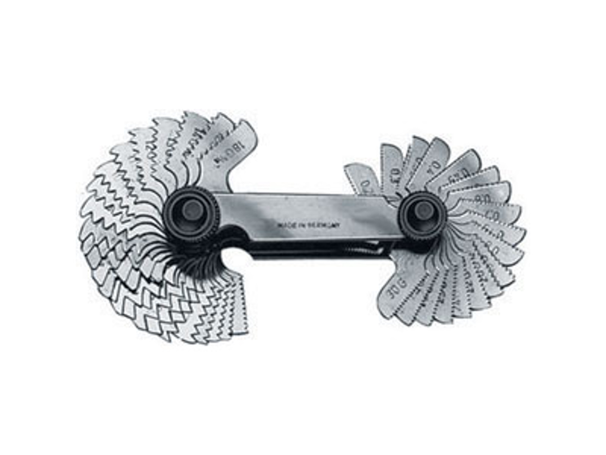 CONTAFILETTI TIPO SEMPLICE PER FILETTI METRICI ISO; CON 24 LAME - Sicutool | Vanzo Centro Fer