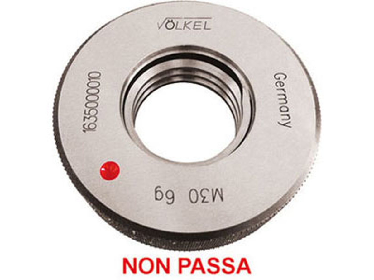 CALIBRI AD ANELLO PER FILETTATURE -NON PASSA - ALTA PRECISIONE ...