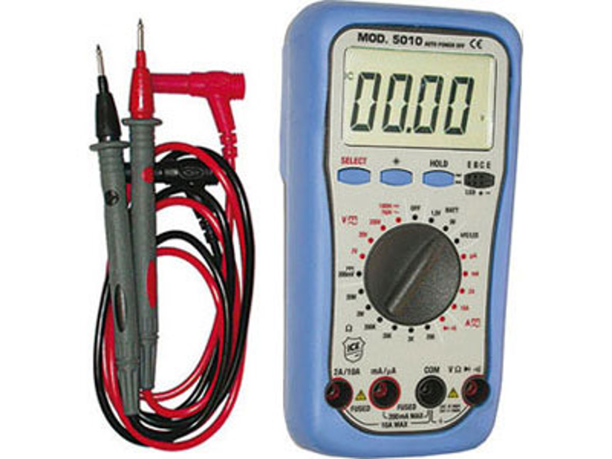 MULTIMETRI TIPO ELETTRONICO DIGITALE CON COPPIA DI PUNTALI - Sicutool ...