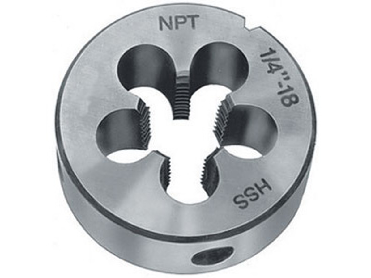 Filiere tonde filettatura americana npt conf. ansi b1.20.1 - conicità 1 ...